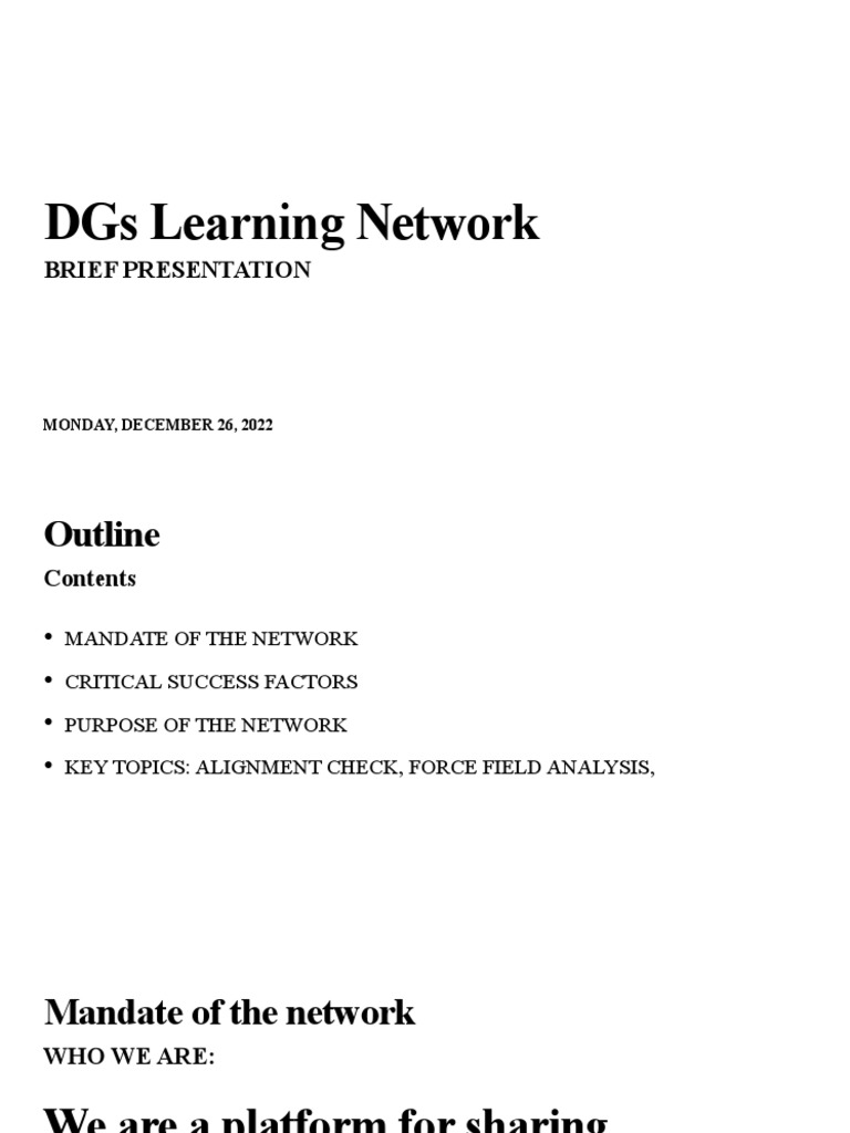 Presentation DGS Learning | PDF