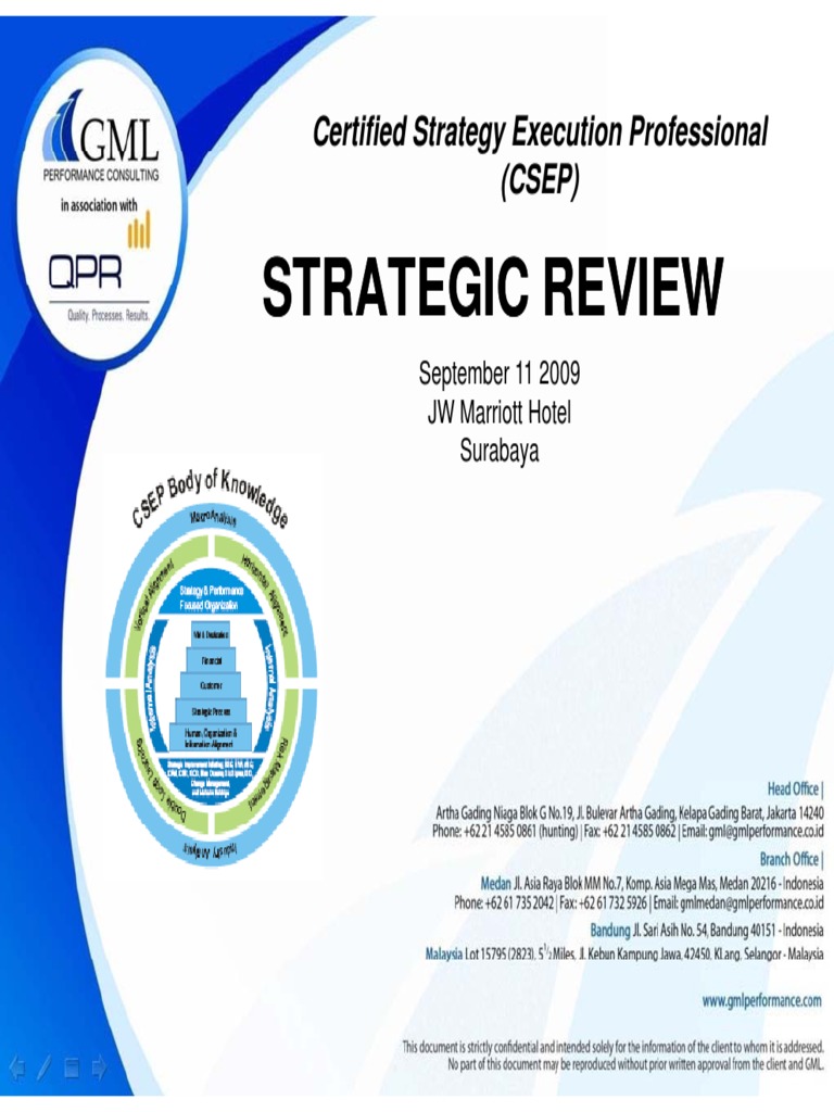 7) Strategic Review | PDF | Performance Indicator | Strategic Planning
