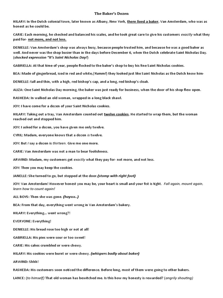 The Bakers Dozen | PDF