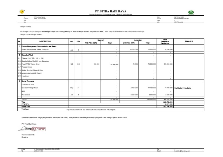 0054 - Install Pagar Project | PDF