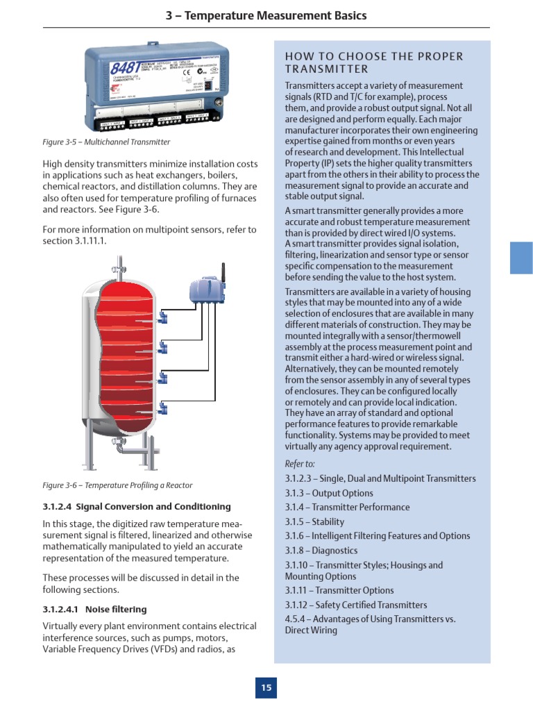 Emerson Temp Measurement-5 | PDF | Transmitter | Sensor