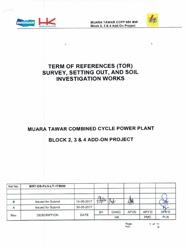 TOR For Survey Setting Out and Soil Inverstigation Works | PDF