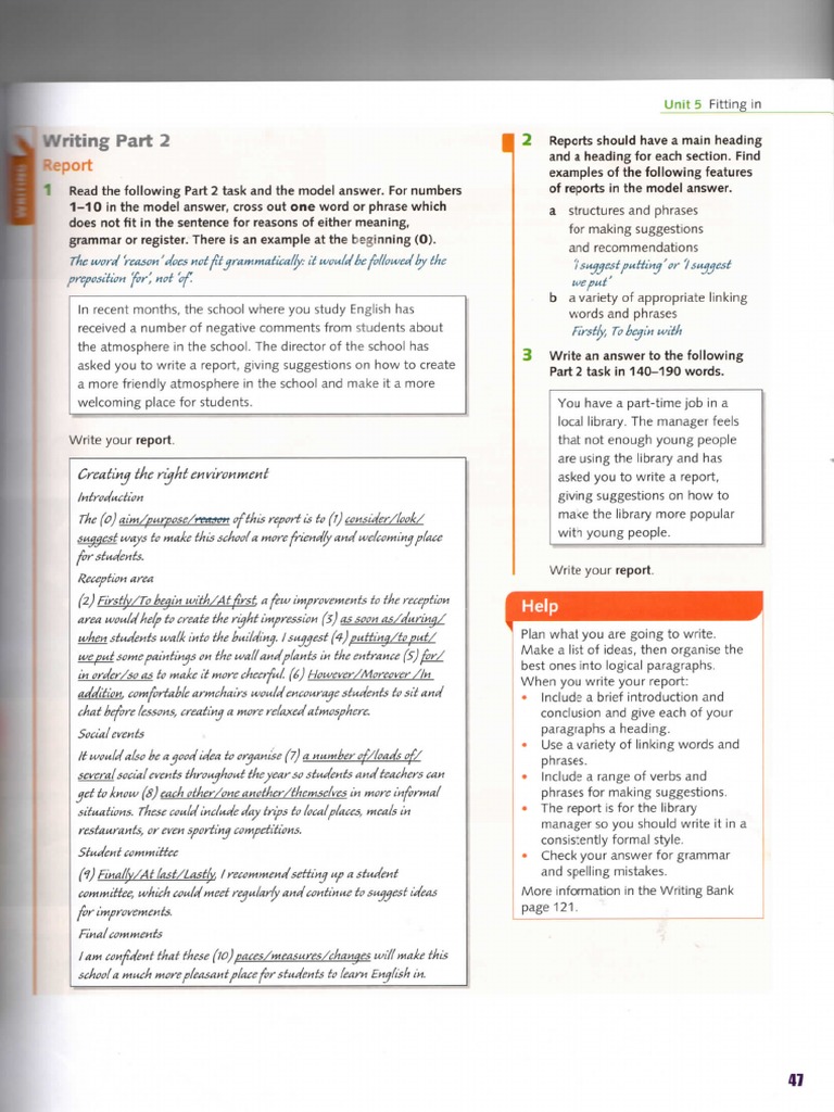 Straight To Fce Report Samples | PDF