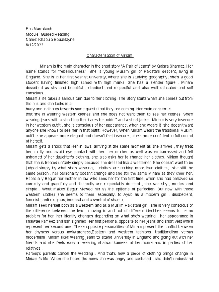 Characterisation | PDF | Clothing