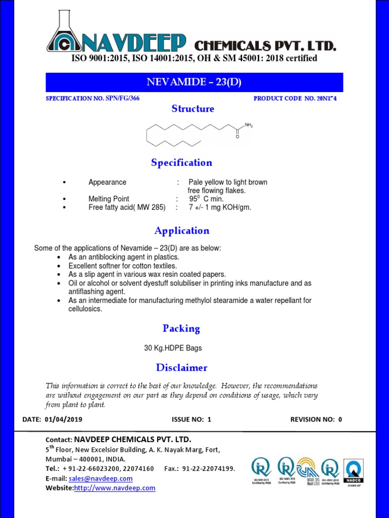 Nevamide - 23 D PDS NF | PDF