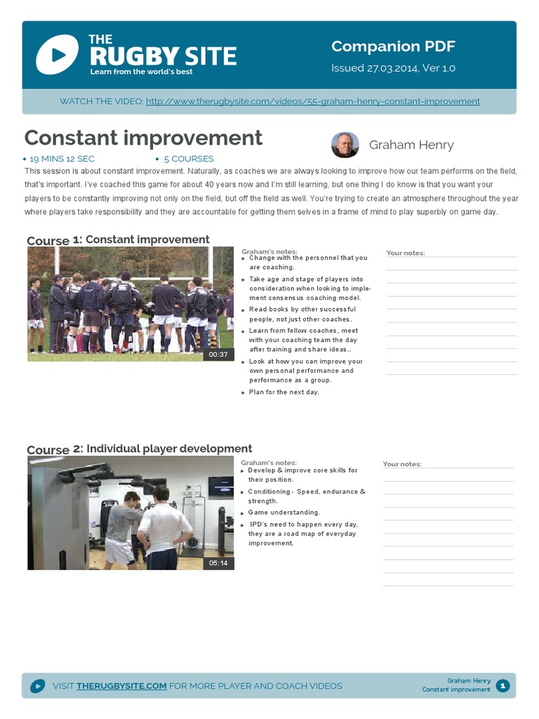 Graham Henry Constant Improvement | PDF | Cognition