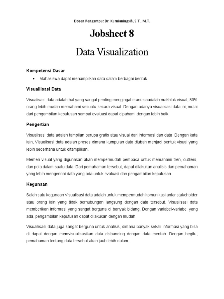 Jobsheet 12 - EDA | PDF | Metode & Bahan Ajar | Komputer
