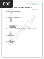 NUST NET Past Paper 2 | PDF