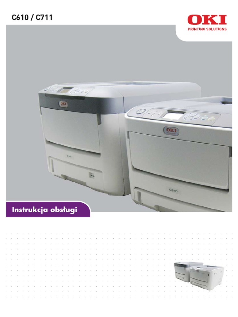 OKI C610 InstrukcjaObsługi | PDF