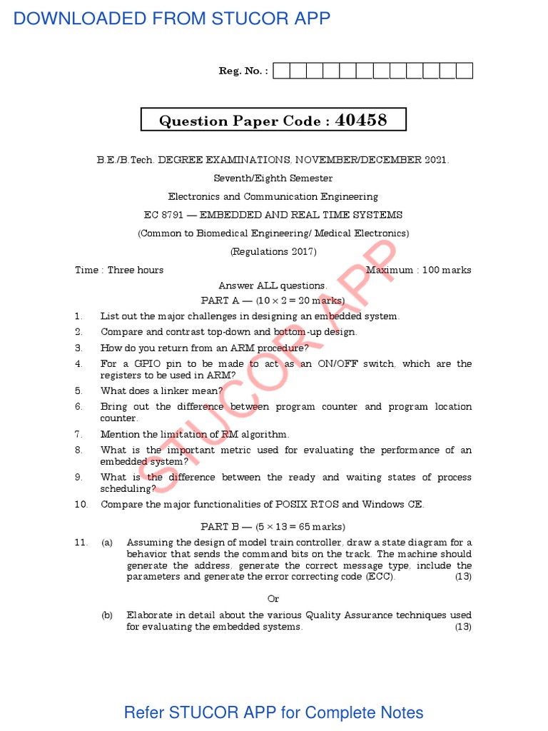 Stucor Qp-Ec8791 | PDF | Subroutine | Embedded System