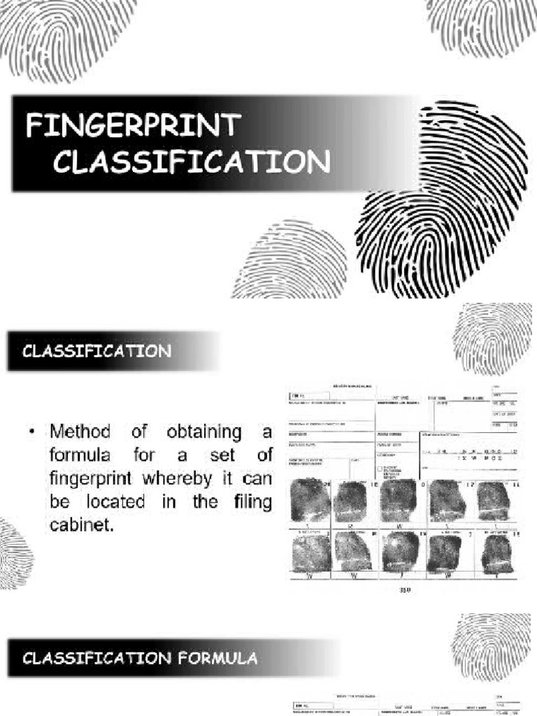 Fingerprint Classification | PDF