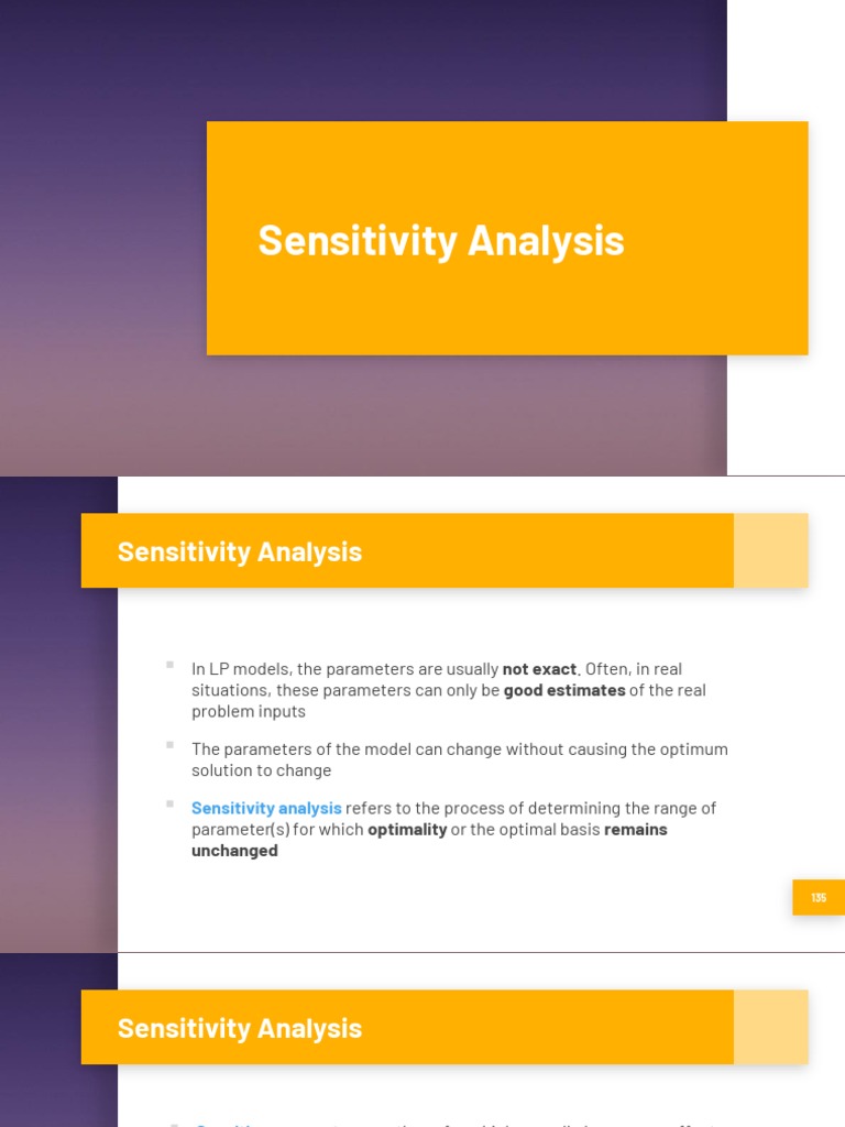 6-Sensitivity Analysis | PDF | Mathematical Optimization | Sensitivity Analysis