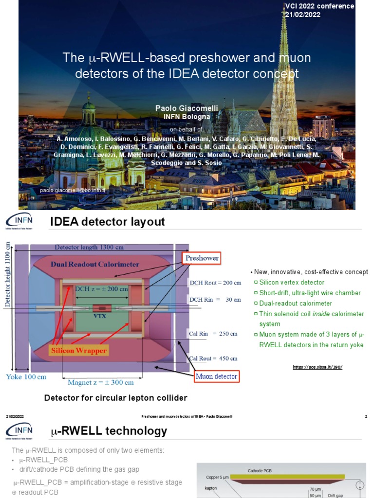 µ-RWELL Detectors for IDEA Concept | PDF | Printed Circuit Board | Cathode
