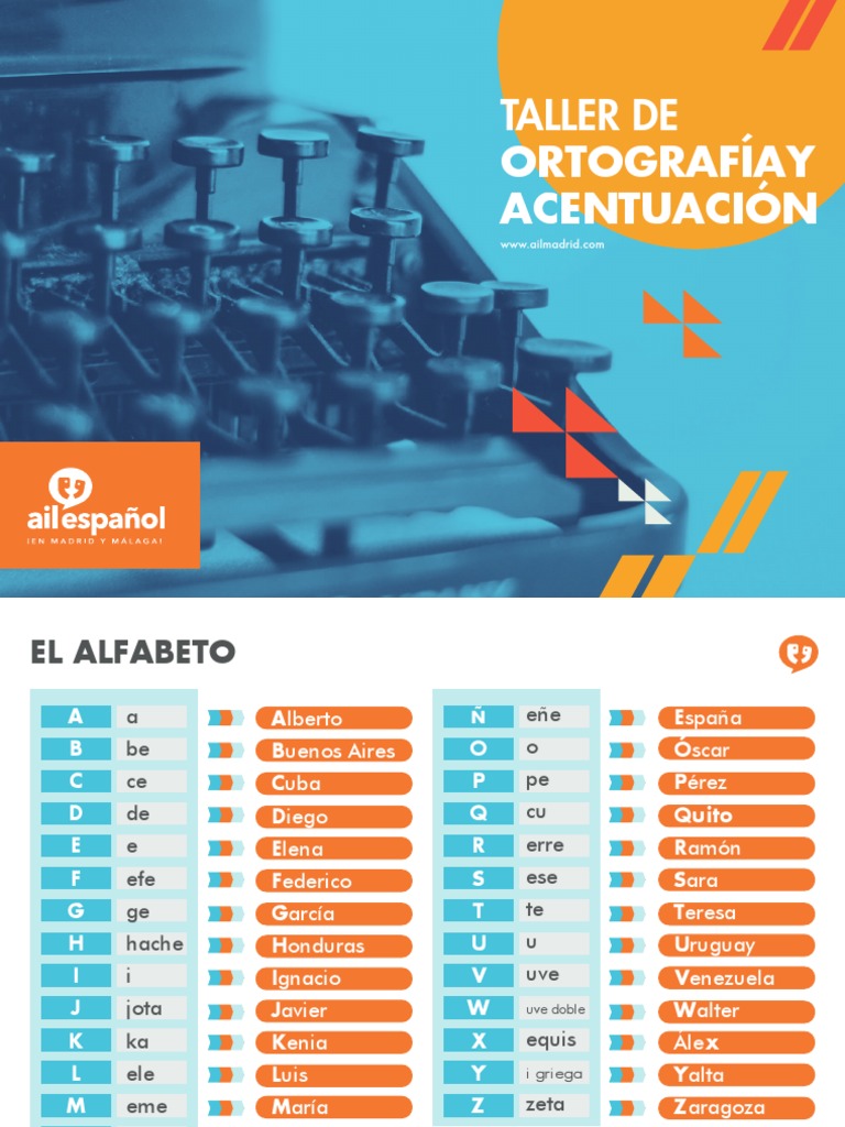 Presentacion Taller Acentuacion Ortografia Espanol | PDF | Lingüística ...
