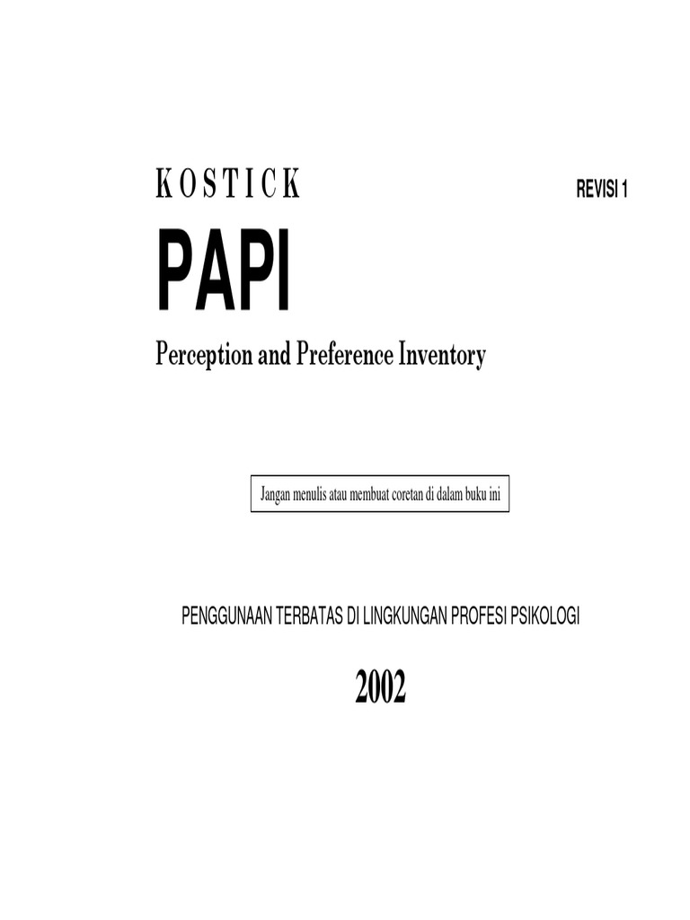 Papi Kostick Revisi | PDF