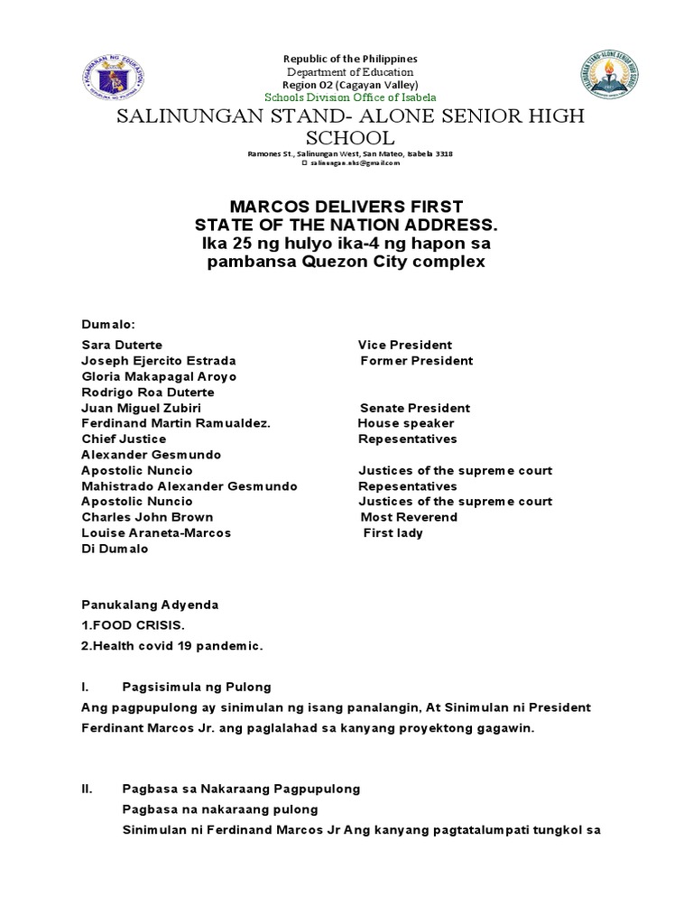 Katitikan NG Pulong Template Adrian | PDF