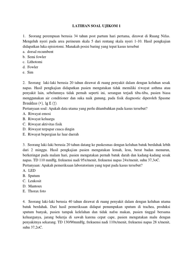 LATIHAN SOAL UJIKOM | PDF