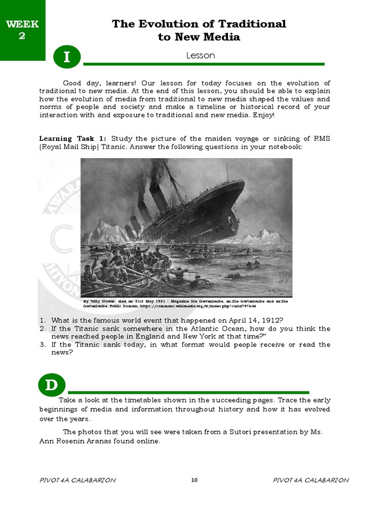 Self Learning Module MIL Week 2 | PDF | Information Age | Information And Communications Technology