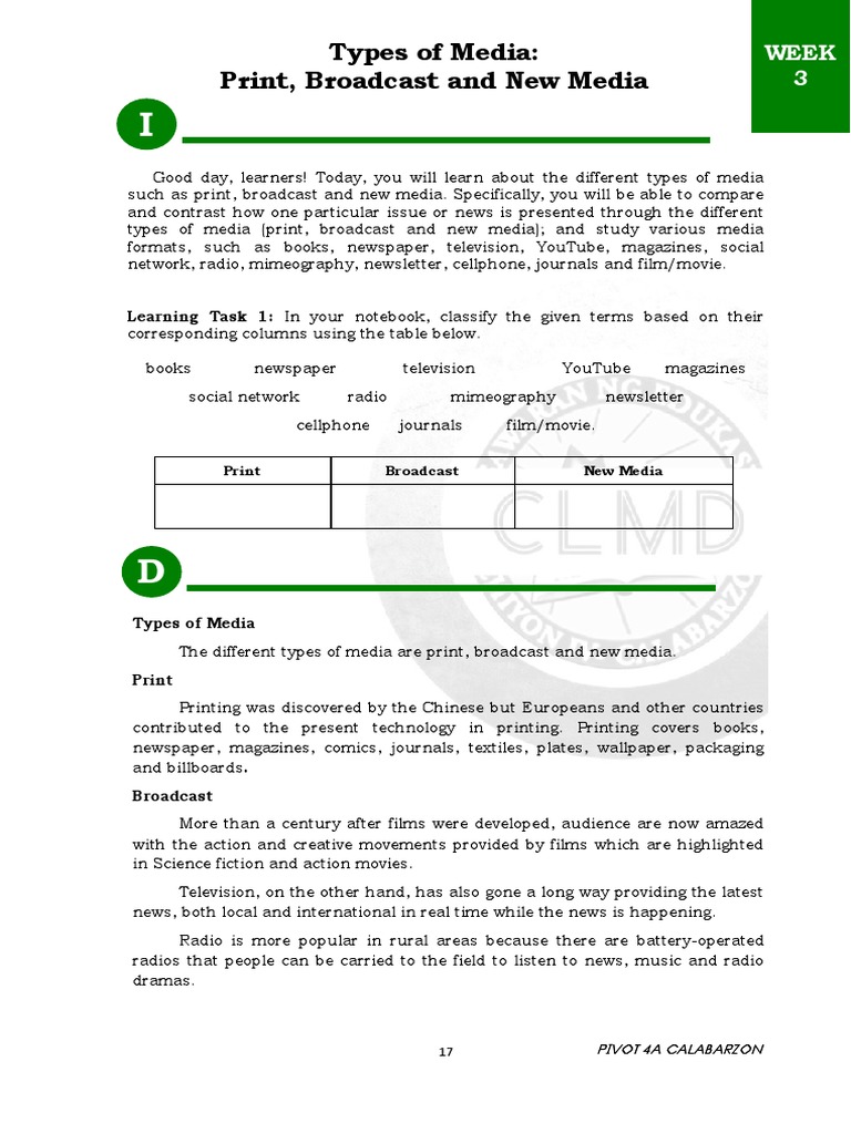 Self Learning Module MIL Week 3 | PDF | Mass Media | Internet