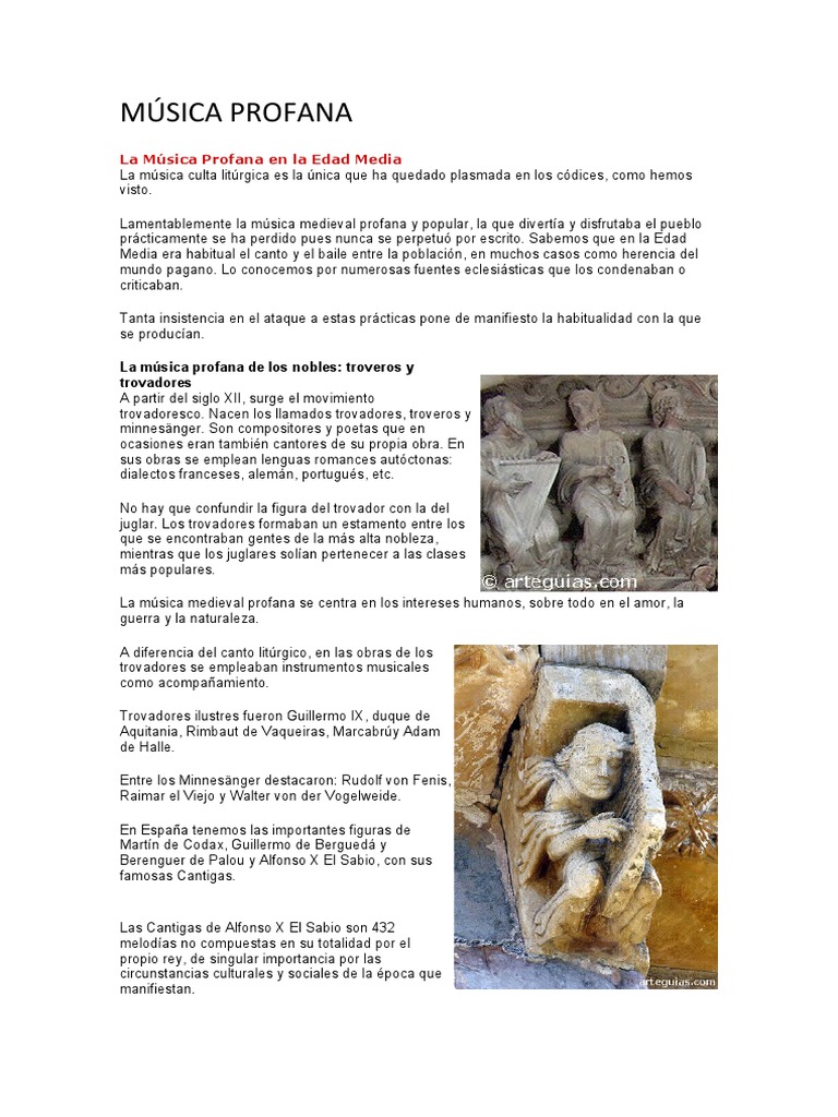 Musica Profana | PDF