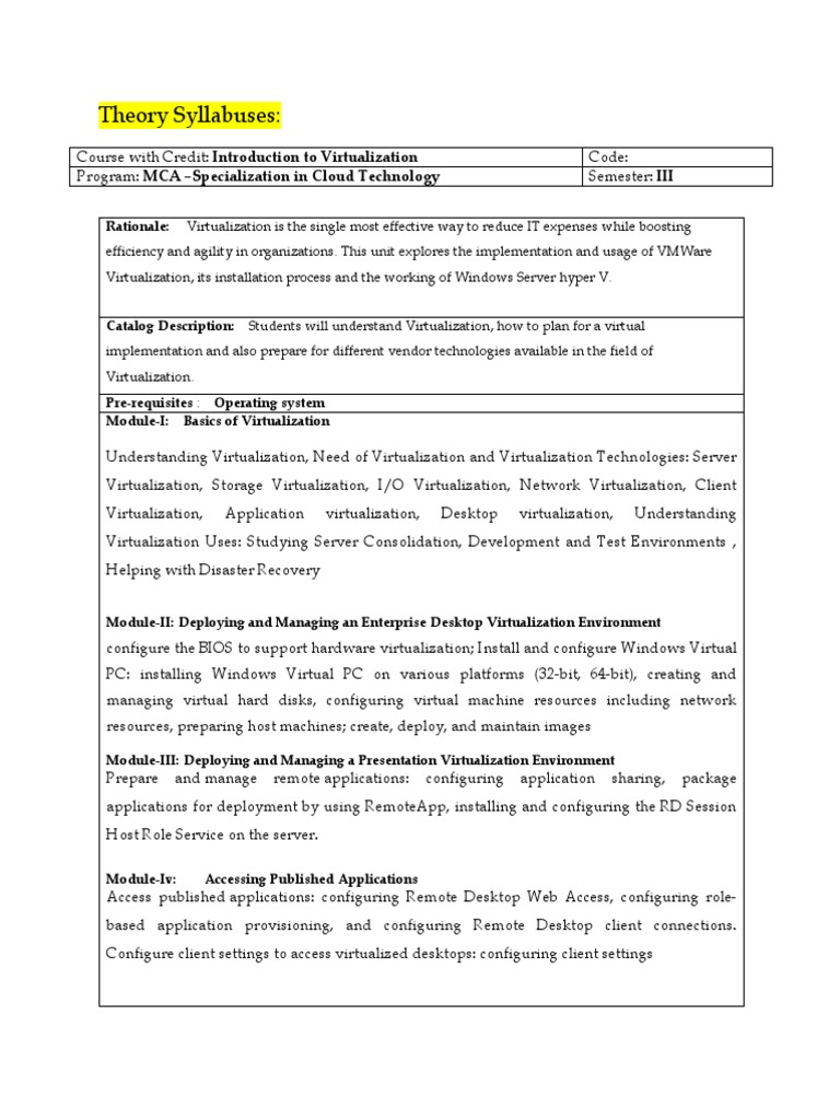 Introduction to Virtualization: Understanding Concepts and Technologies | PDF | Virtualization ...