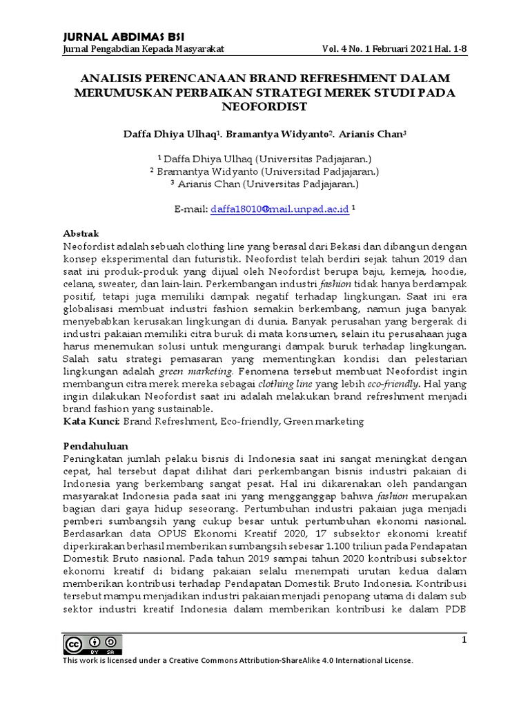 Analisis Perencanaan Brand Refreshment | PDF