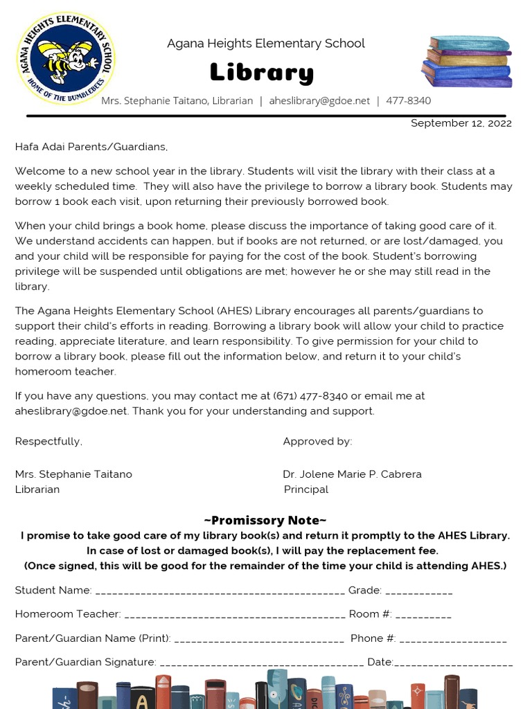 Library Promissory Note 4 | PDF