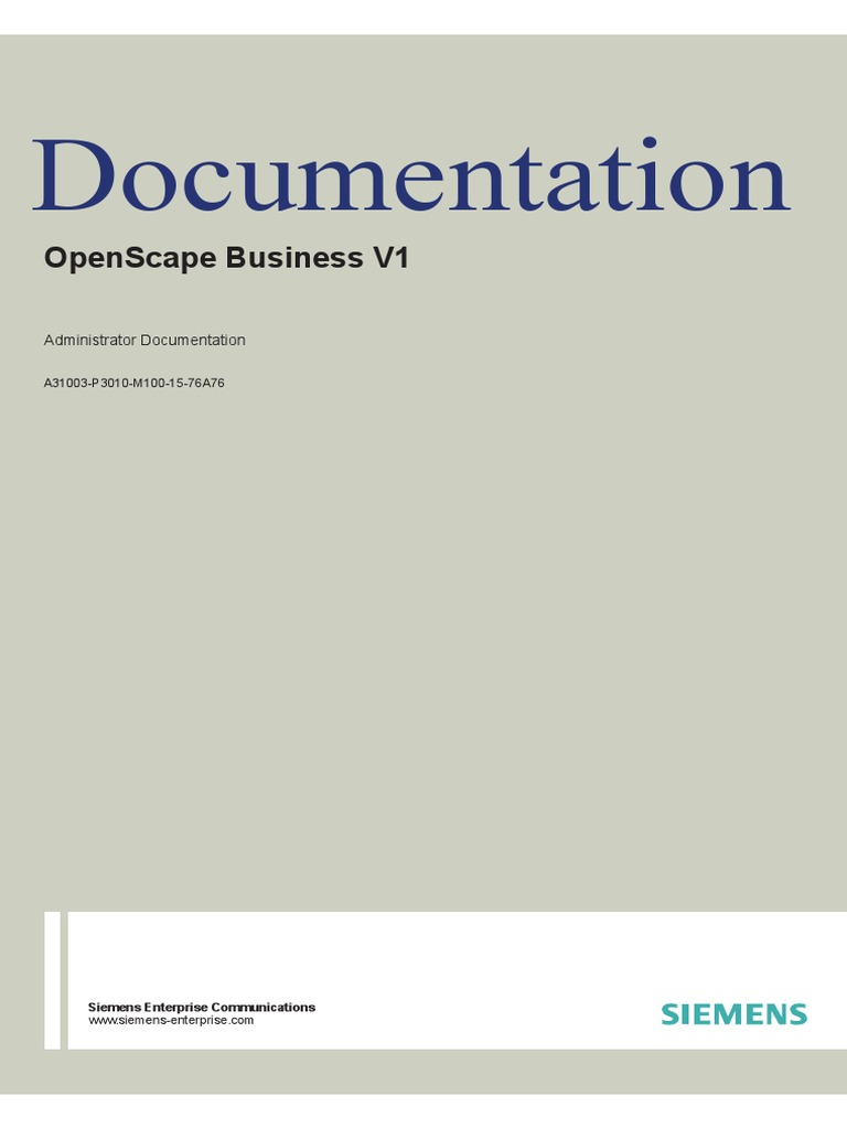 Manual OpenScape Business X8 | PDF | Network Architecture | Computer ...