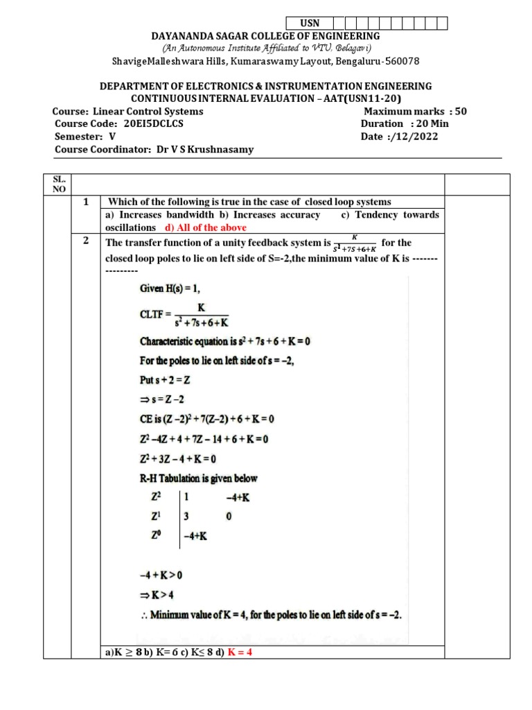 AAT SS CONTROL11to20-22-23 | PDF | Damping | Computer Science