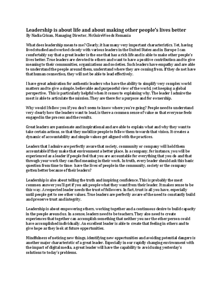 Crisan Leadership Article | PDF | Leadership | Psychology