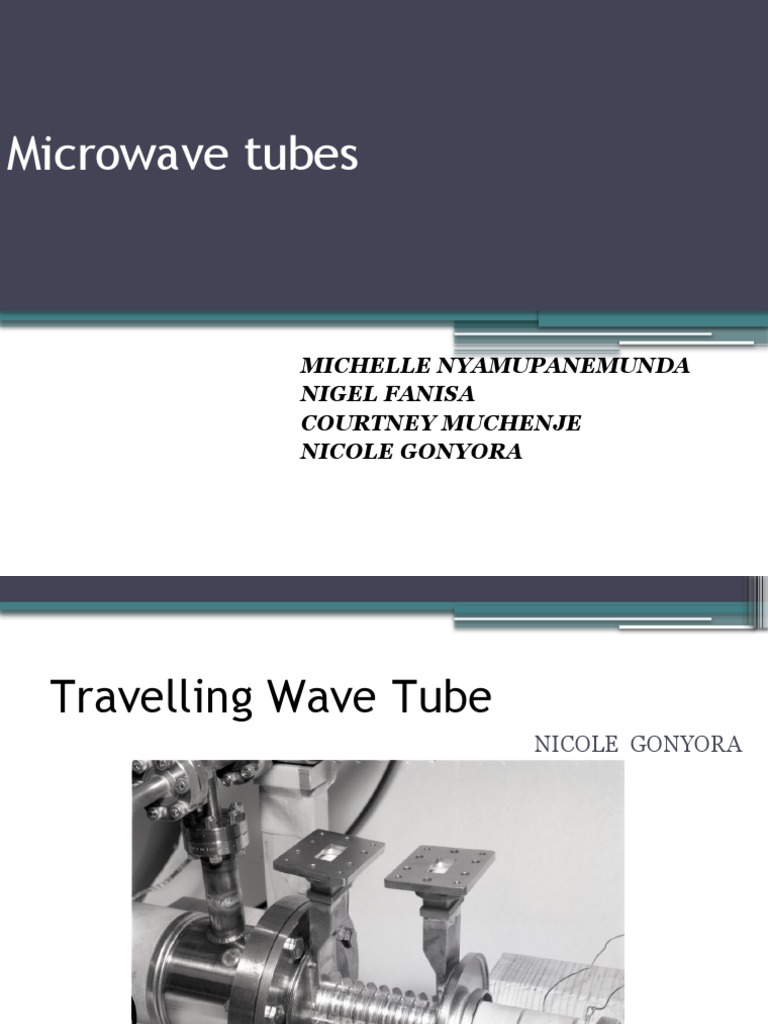 Microwave Tubes | PDF | Vacuum Tube | Amplifier