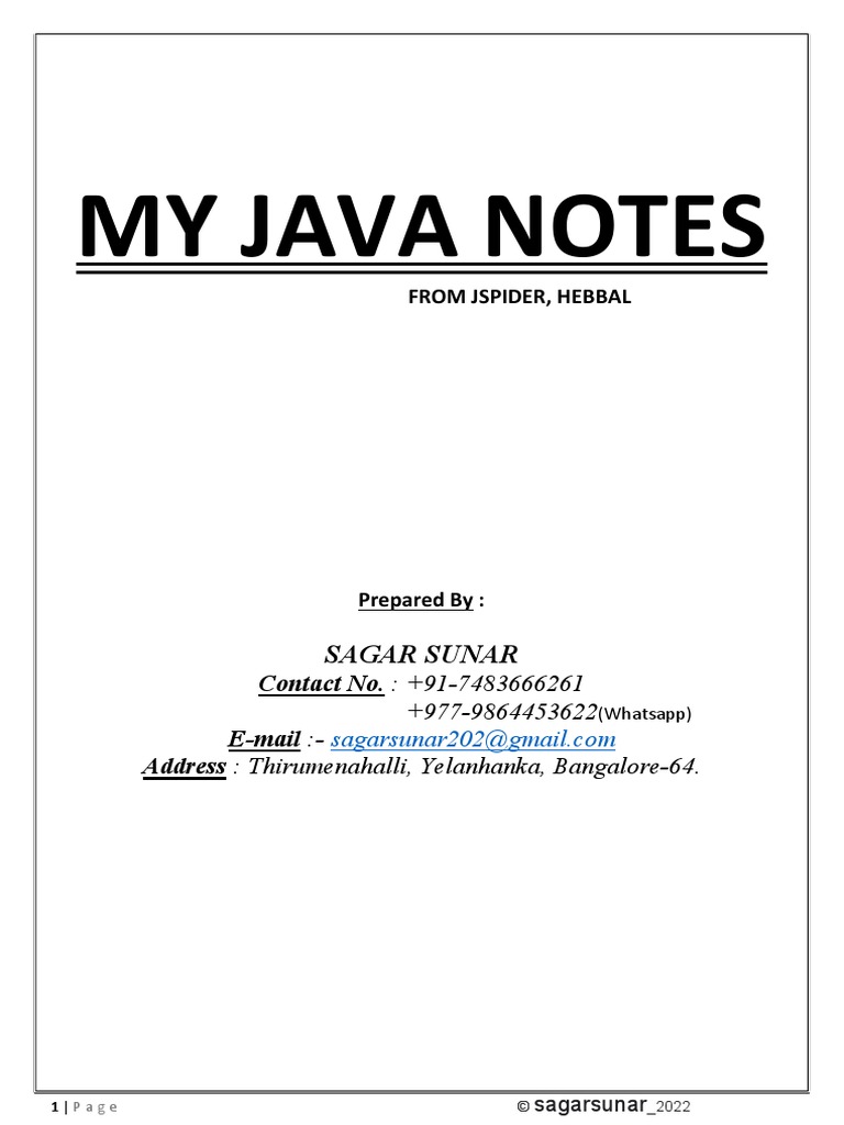 Module 1 | PDF | Java Virtual Machine | Java (Software Platform)