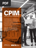 CPIM Part 01 | PDF