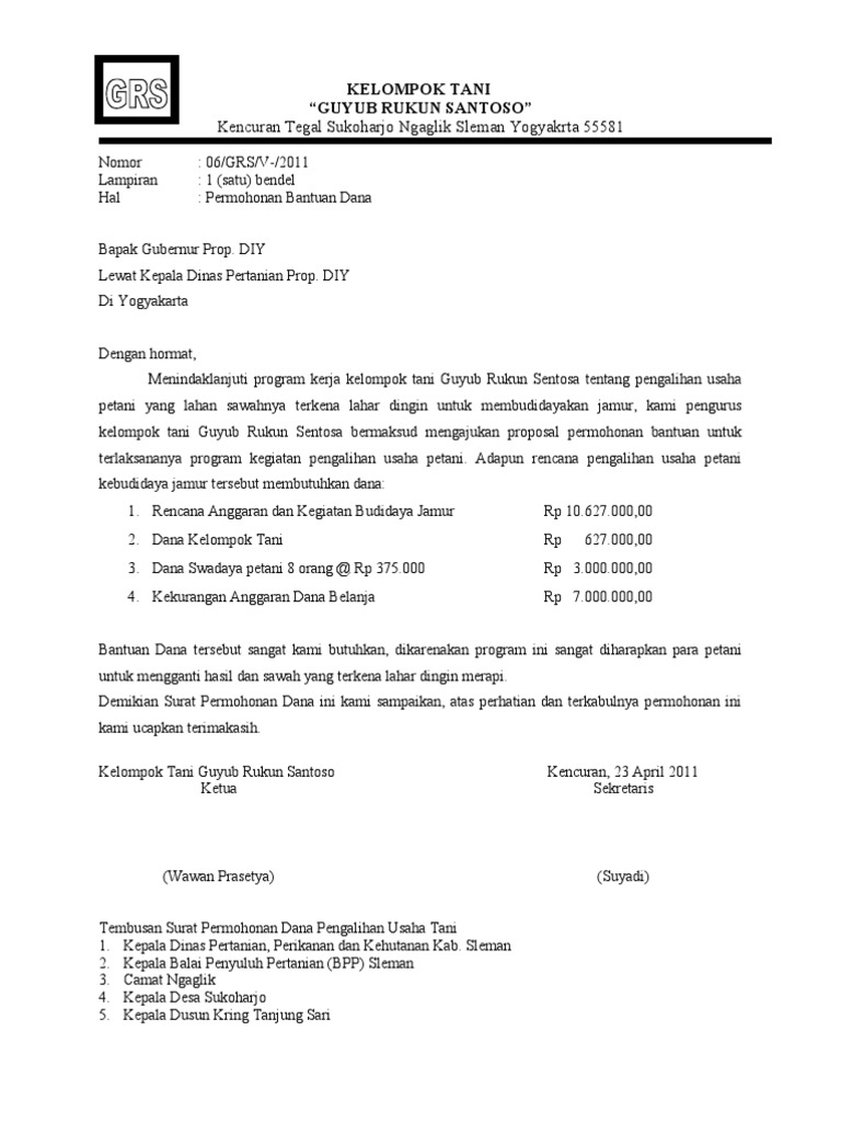 Proposal Kelompok Tani | PDF