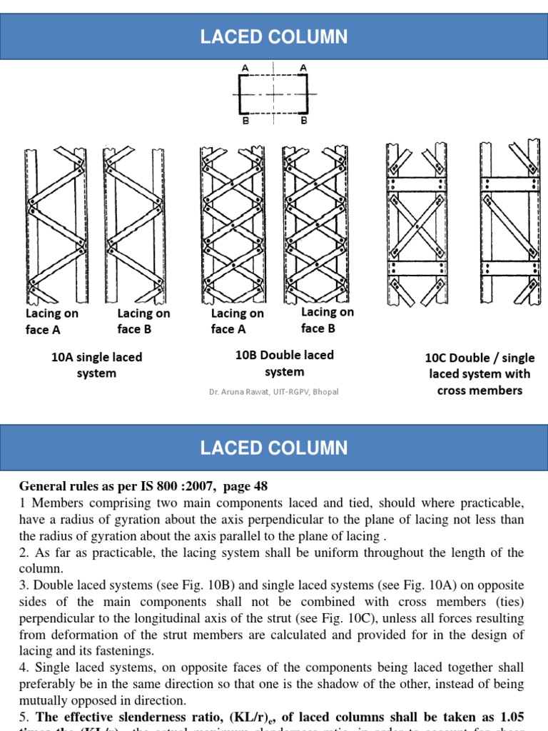 Laced Column | PDF | Bending | Rivet