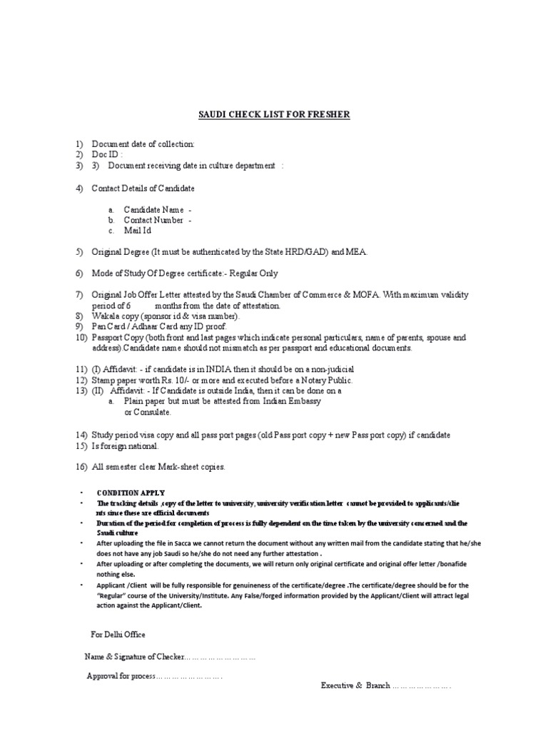 Checklist For Saudi Cultural | PDF | Travel Visa | Access Control