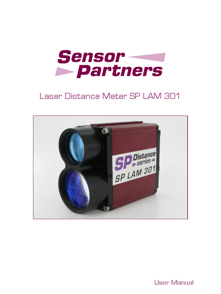 Manual Sensor Partners LAM300 | PDF | Laser | Power Supply