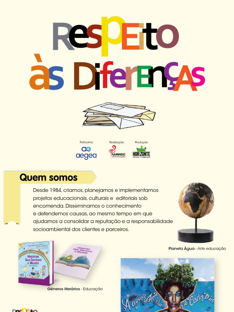 Apresentação - Projeto Respeito Às Diferenças | PDF | Livros | Pedagogia