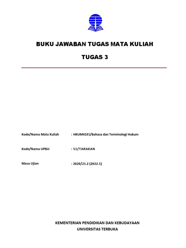 HKUM4101 Bahasa Dan Terminologi Hukum | PDF