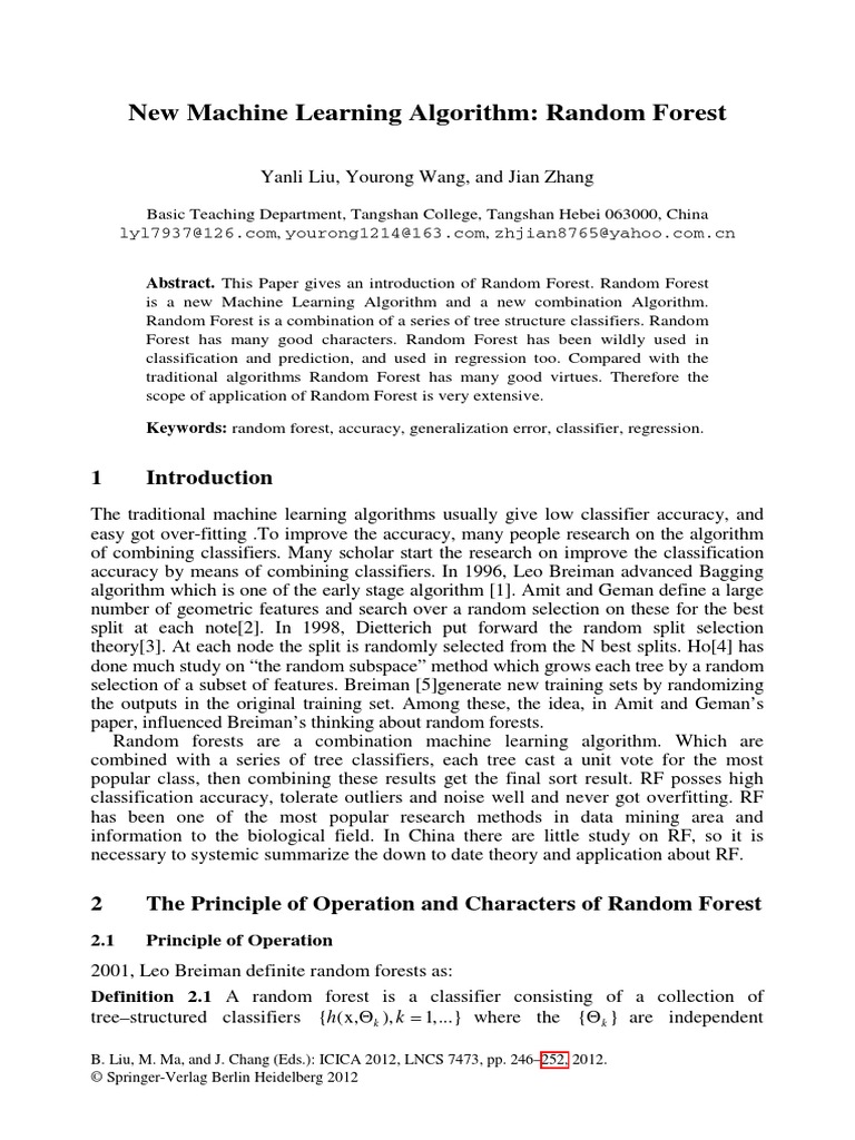 Forest | PDF | Statistical Classification | Science