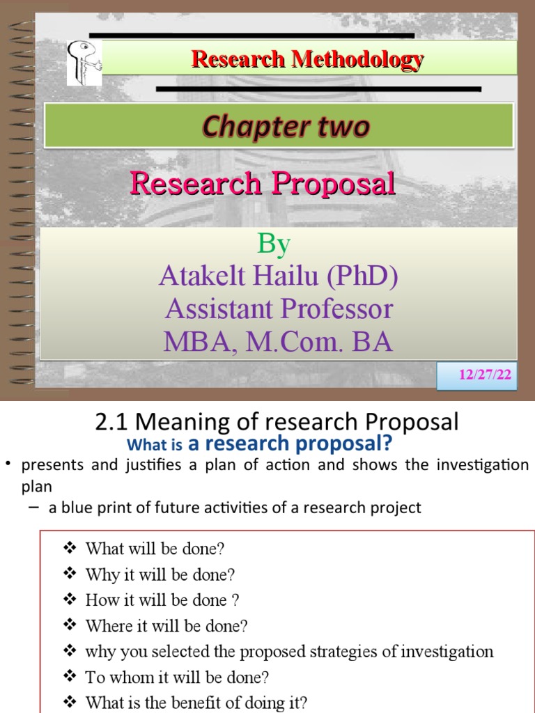 Chapter 2 Research Proposal | PDF | Thesis | Statistics