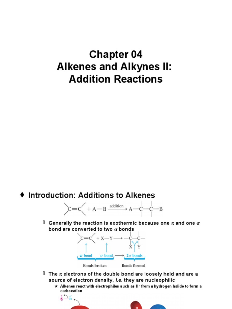 04 ch03.2 Alkenes and Alkynes II 28 | PDF | Alkene | Chemical Reactions