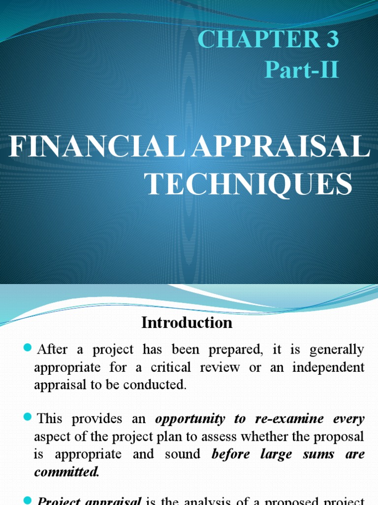 Financial Appraisal Chapter 3 | PDF | Net Present Value | Internal Rate Of Return