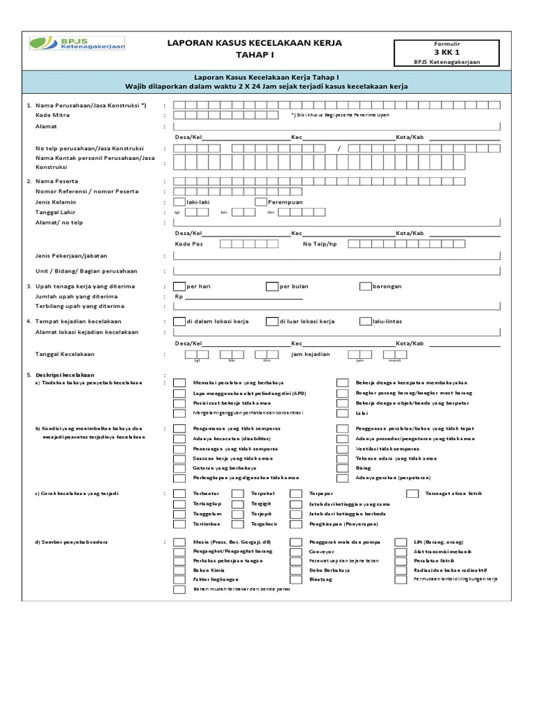 Form KK1 BPJS TK | PDF