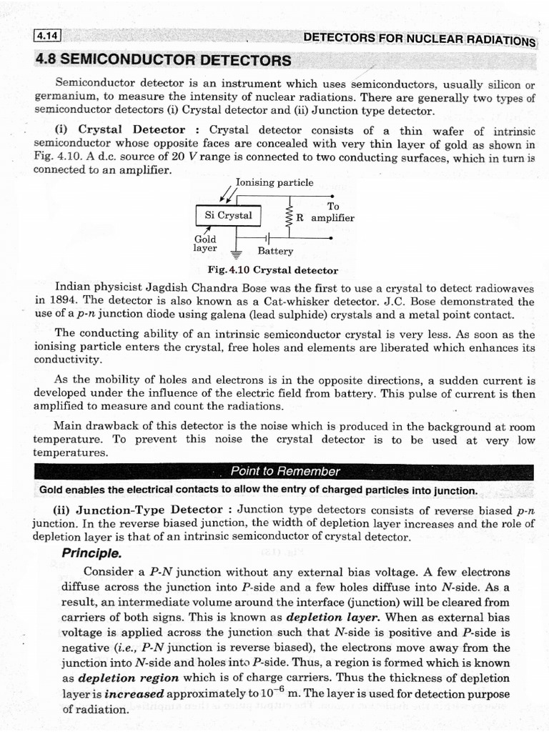 6 Semiconductor Detector For Charged Particle-1 | PDF