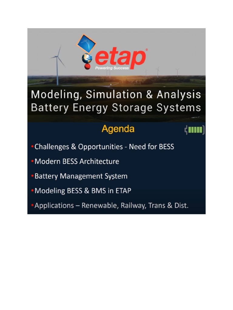 Bess Etap | PDF | Electrical Grid | Renewable Energy
