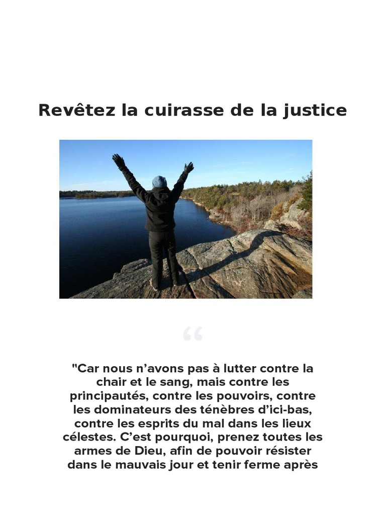 Revêtez la cuirasse de la justice | PDF | Justice | Crime et violence