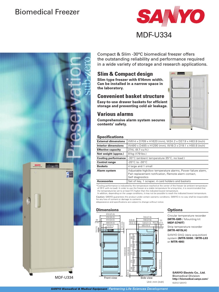 U334 | PDF | Refrigerator | Temperature