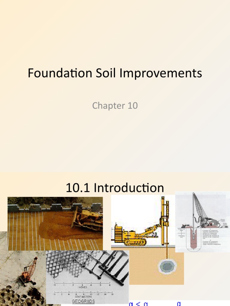 Foundation soil Improvements | PDF | Concrete | Deep Foundation