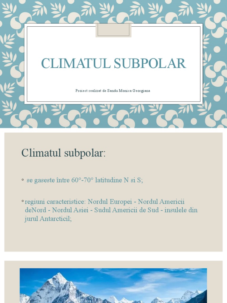 Climatul Subpolar | PDF